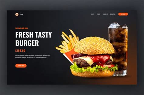 Food Catering Service Web Header Design Graphic By Salahuddinuix