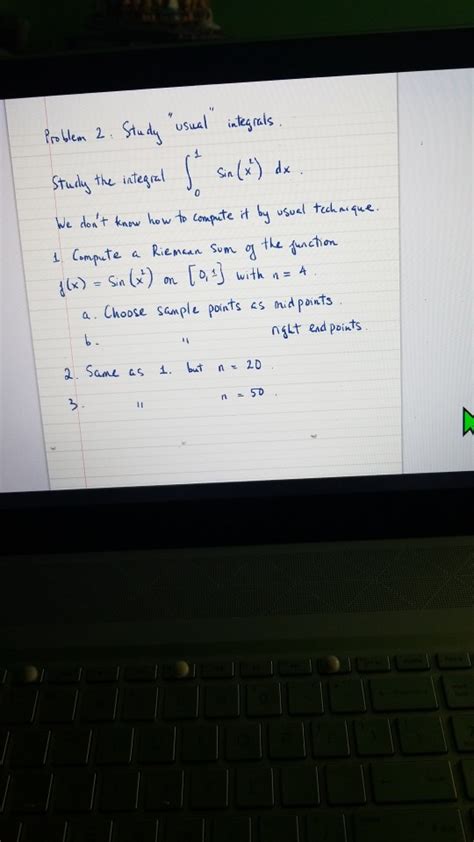 Solved Problem 2 Study Usual Integrals Study The Integral Chegg Com