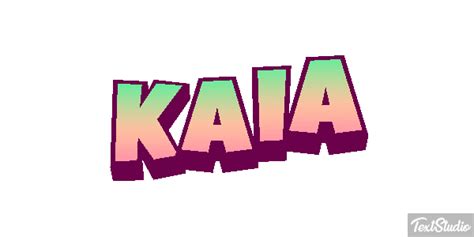 Kaia Name Animated  Logo Designs