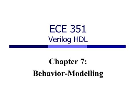 Lecture07dhdnbk Behavior Modellingpdf