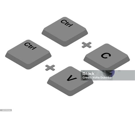 Ctrl C Tombol Ctrl V Pada Keyboard Salin Dan Tempel Kombinasi Tombol