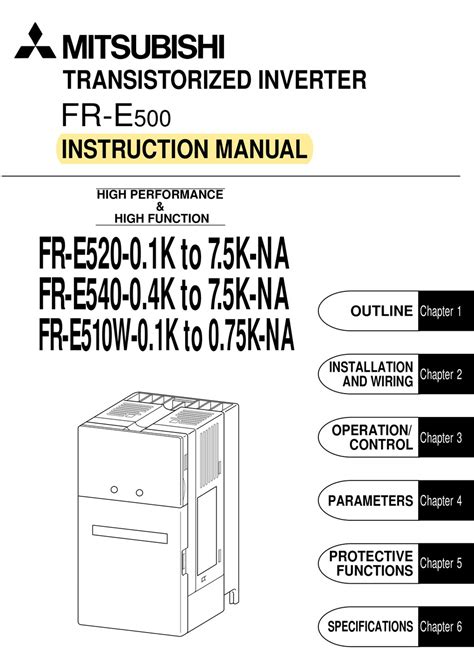 Mitsubishi Fr E520 01k Na Instruction Manual Pdf Download Manualslib