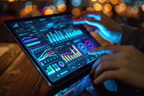 Data Analysis Concept On Tablet Business Performance Analysis Stock Image Image Of Tablet