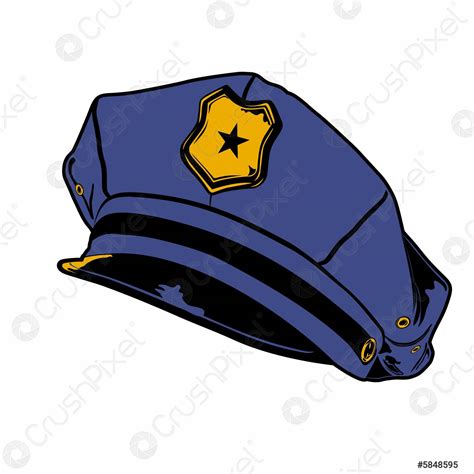 Police Hat Stock Vector 5848595 Crushpixel