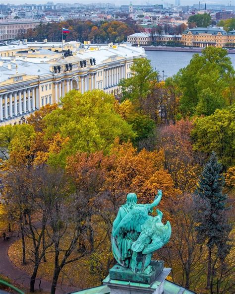 Осенний Петербург снятый с колоннады Исаакиевского Санкт Петербург Live