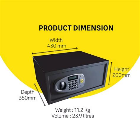Security Laptop Safe Digital Pin Access Black Kashif Steel Products