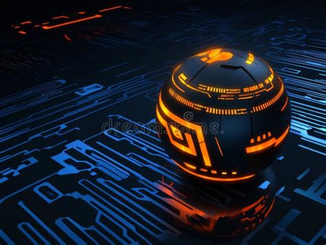 A Shining Quantum Computer With Entangled Particles And Digital Circuits Depicting The Concept