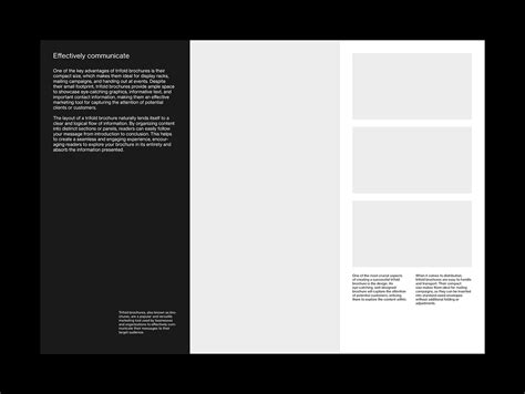A4 Trifold Brochure Grid System For Indesign Behance