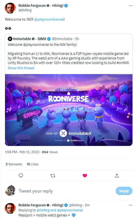 Welcome To Imx Playrooniverse 🅧🅧 Passport Mobile Web3 Games 💙