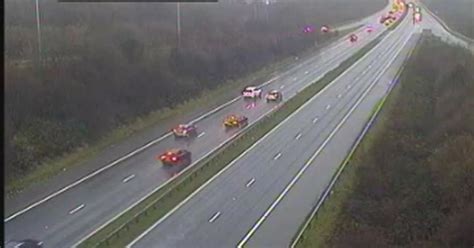 Two People Taken To Hospital After M4 Crash At Swansea Which Closed