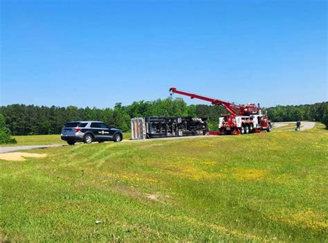 Highway Ramp Closes After Sand Truck Overturns Sandhills Sentinel