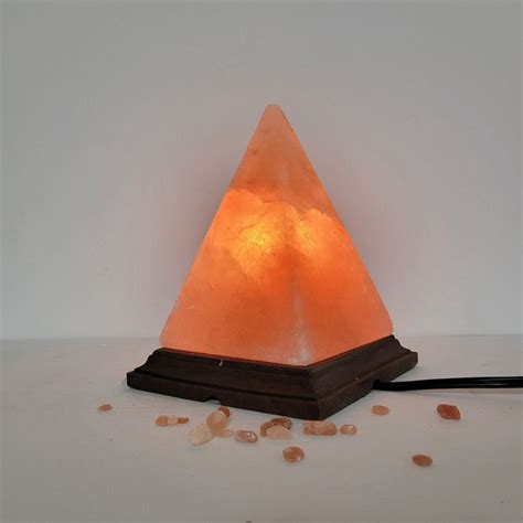 Pyramid Shape Lamp Pakistan Pink Salt