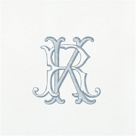 Kr Vintage Monogram · Rk Duogram · Kr Antique Classic Wedding Monogram