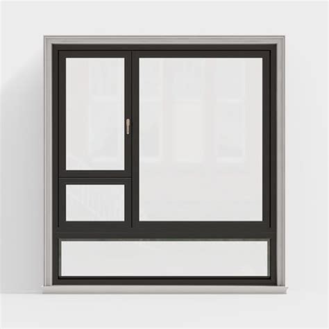 Elegant Low Poly Window 3d Model