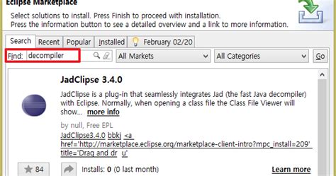 [ java ] eclipse 에 decompiler 플러그인 설치하기