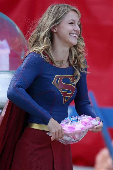 Melissa Benoist On The Set Of Supergirl In Vancouver 07162017