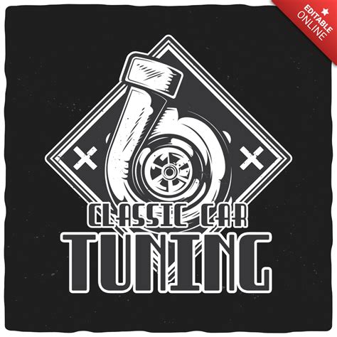 Classic Car Tuning T Shirt Design Template Free Design Template