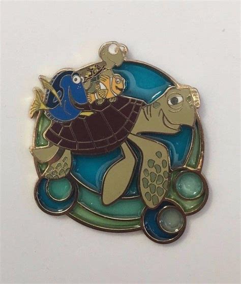 Disney Pixar Finding Nemo Stained Glass Turtle Ride Nemo Dory Crush
