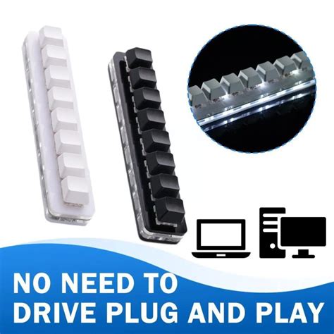 Portable Mini 8 Keys Keypad DIY Shortcut Keyboard Function Programmable Keyboard Gaming Keyboard