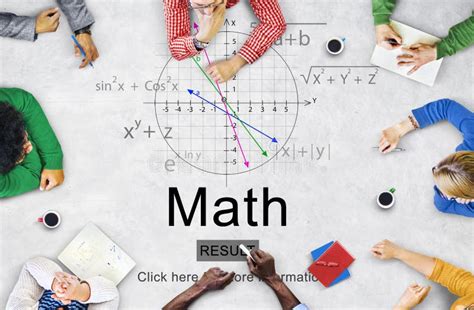 Math Mathematic Education Knowledge School Concept Stock Illustration