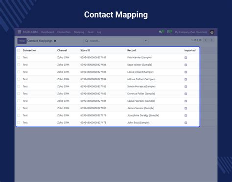 Odoo Zoho CRM Connector WebKul