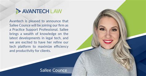 Avantech Law On Linkedin We Are Excited To Announce That Sallee Counce
