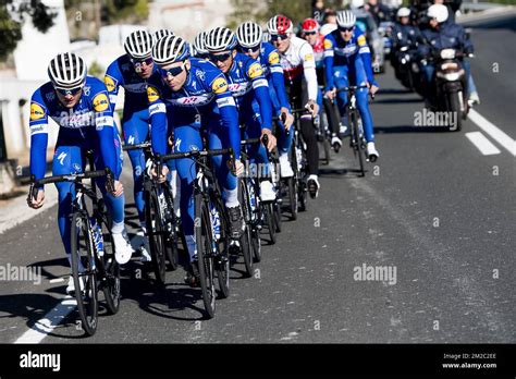 Illustration Picture Of The Pack Of Riders During A Training Session Of