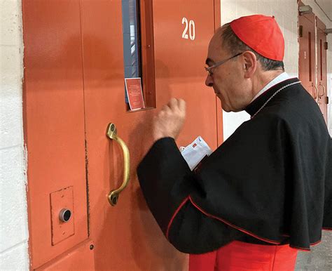 Visiting Cardinal Pays Call On Inmates At Jail The Leaven Catholic Newspaper