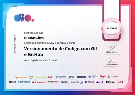 Nicolas Silva On Linkedin Versionamento De Código Com Git E Github