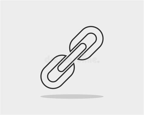 Chain Link Vector Icon Chainlet Element Flat Design Stock Vector Illustration Of Flat