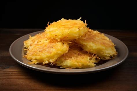 Premium Photo Golden Hash Browns Breakfast Comfort