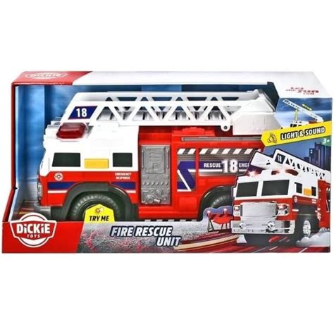 Dickie Toys Fire Rescue Unit With Light And Sound Game On Toymaster Store