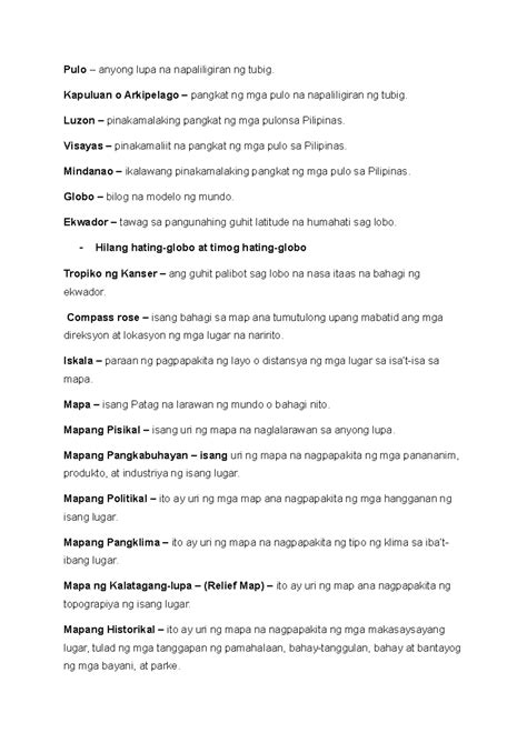 Pulo Ap Reviewer Pulo Anyong Lupa Na Napaliligiran Ng Tubig Kapuluan O Arkipelago