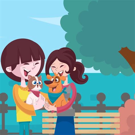 Иллюстрация коллекции мультяшных животных | Бесплатно векторы