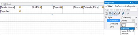 Create A Table Report In The Visual Studio Report Designer NET Reporting Tools DevExpress