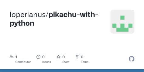 Github Loperianuspikachu With Python