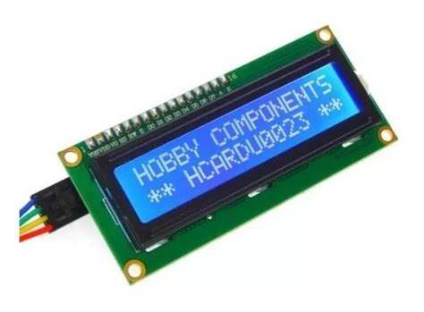 5x Display Lcd 16x2 Azul I2c Soldado Na Placa Pic Arduino R 115 Em