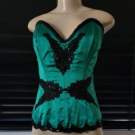 Intimate Attitudes Tops Intimate Attitudes Vintage Emerald Green
