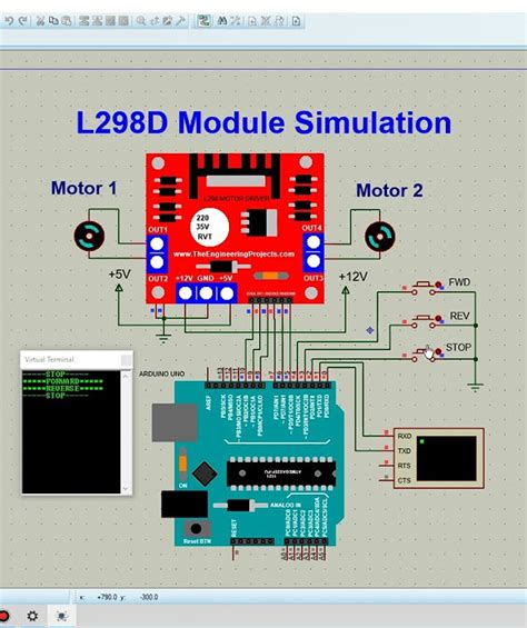 How To Use Arduino Uno And L298 With Buttons Arduinoproject Arduinotutorial Arduino