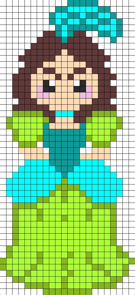 Drizella Cinderellas Evil Step Sister Kandi Pattern Perler Bead