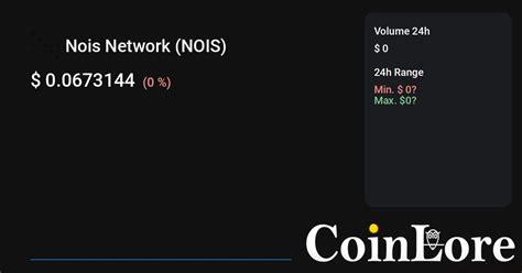 Nois Network Price Chart Market Cap Nois Coin Essentials Coinlore