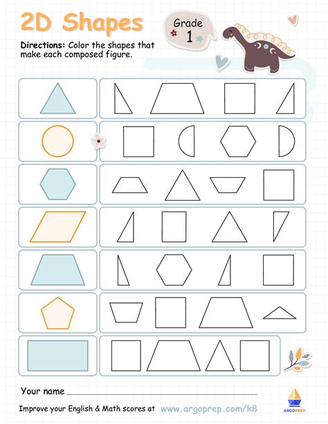 Geometric Shapes 1st Grade Names