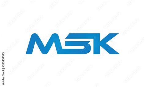 Mbk Letters Linked Logo Design Letter To Letter Connection Monogram
