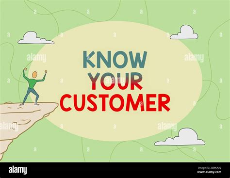 Sign Displaying Know Your Customer Business Idea The Idea Of Business Identification And