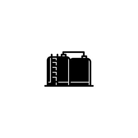 Oil Storage Filled Line Icon Linear Style Sign For Mobile Concept And Web Design Outline