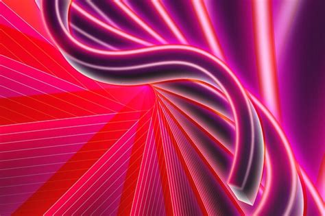 Gradiente De Cor Vermelha Moderno Ondulado Com Estilo Abstrato Criativo