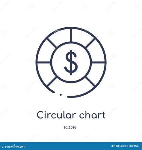 Linear Circular Chart Icon From Business And Analytics Outline