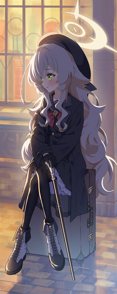 Safebooru 1girl Absurdres Beret Black Coat Black Dress Black Gloves