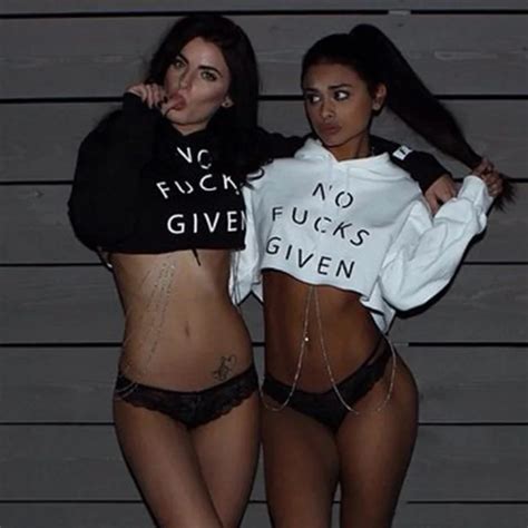 Sexy Hiphop Harajuku Letter Printed Hoodies Women Long Sleeve Short