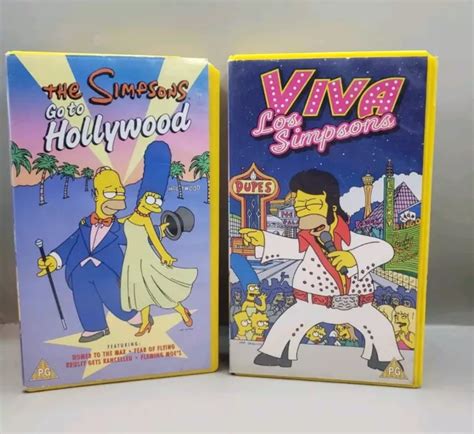 2 X The Simpsons Vhs Cassettes Viva Los Simpsons And The Simpsons In